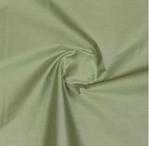 Mint Green Cotton Glazed Satin Premium Fabric