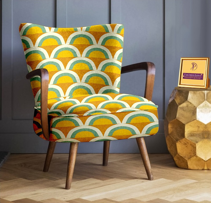 Multi geometric color upholstery fabric