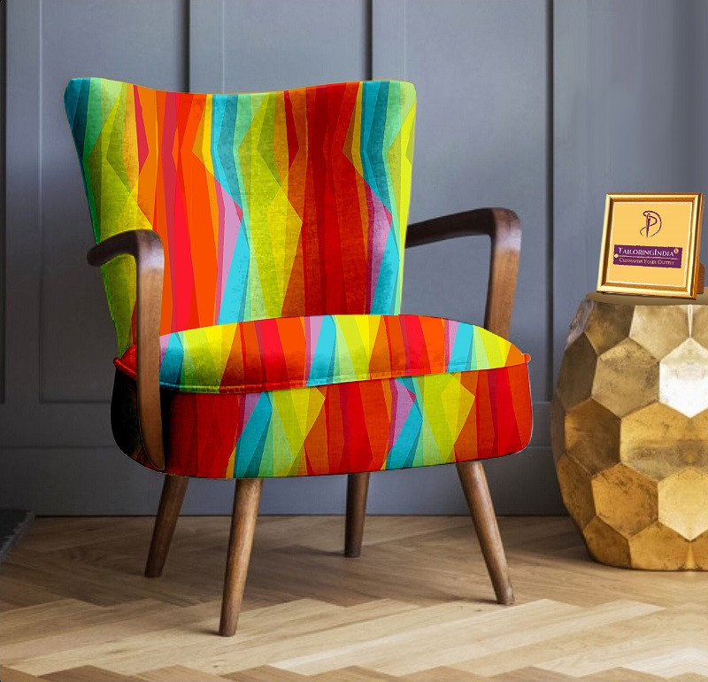 Multi Color Abstract Pattern Upholstery Fabric